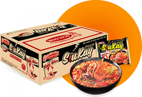 Thùng 24 Gói Mì Siu Kay Hương Vị Hải Sản (128g / Gói) - Nhà phân phối ...